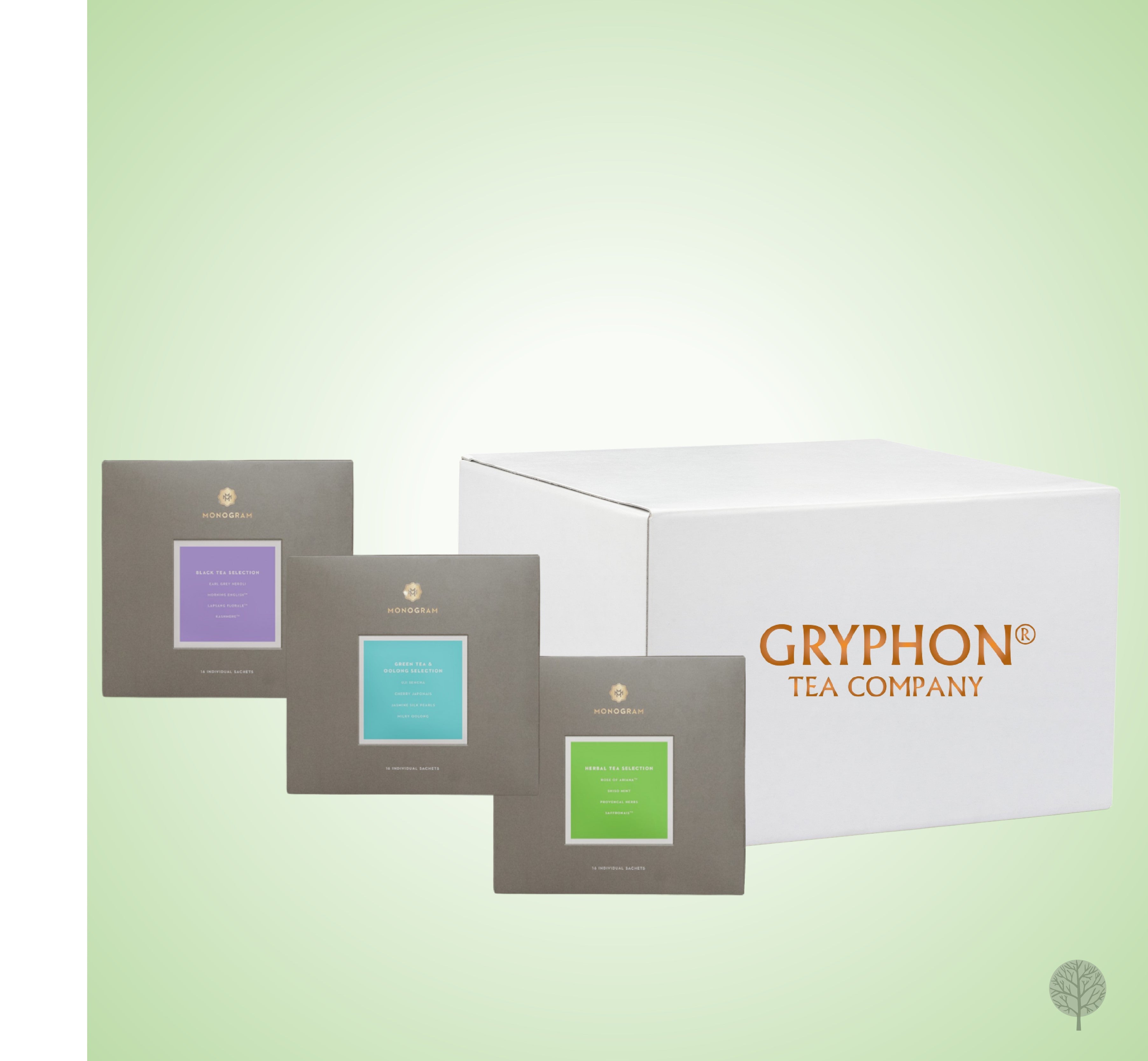 GRYPHON - TEA - TEABAGS - MONOGRAM (TEA TASTING ASSORTMENT BOX) TRIO S ...